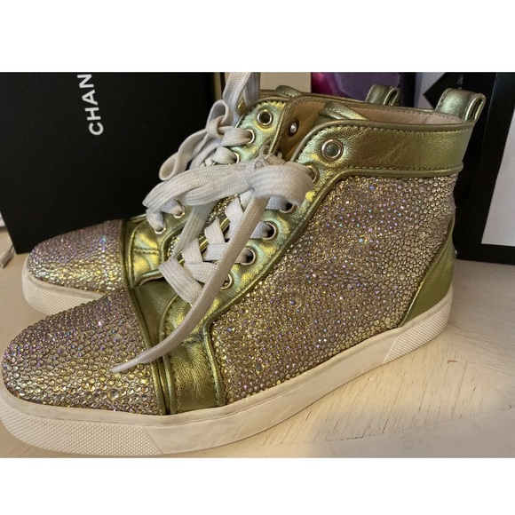Christian Louboutin | Shoes | Louboutin Swarovski Strass Sneakers ...